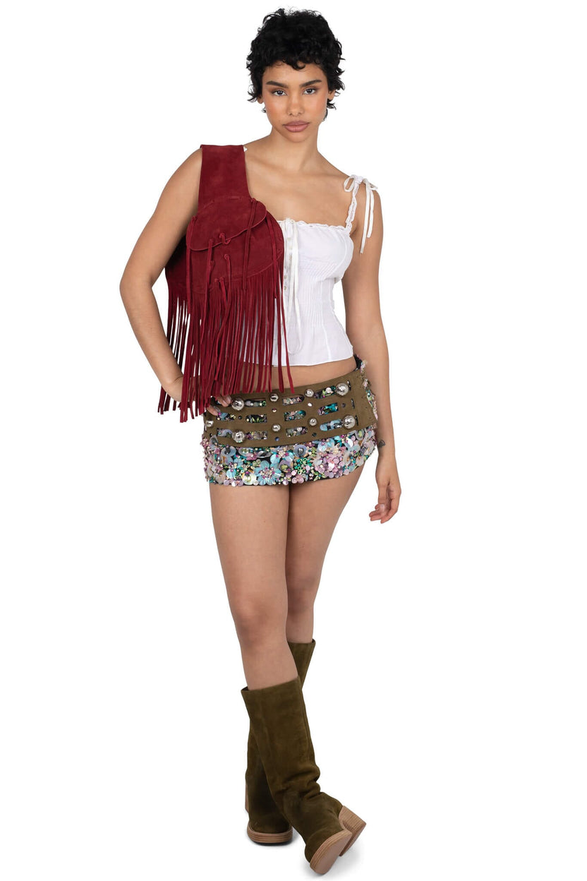 BURRO Jeffrey Campbell Fringe Bag