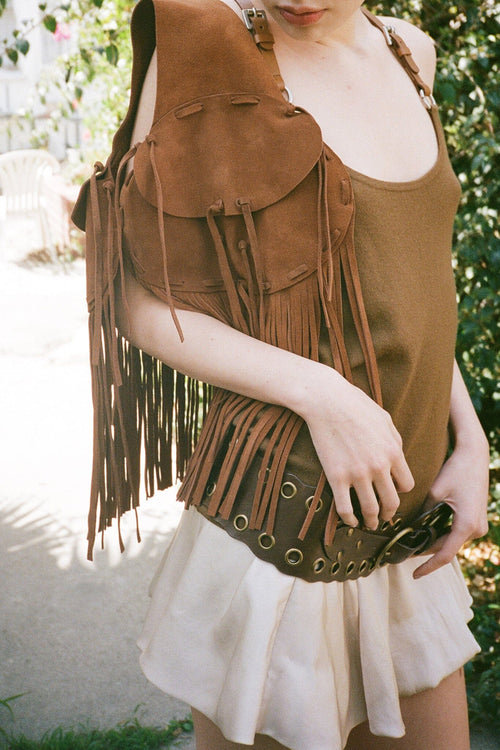 BURRO Jeffrey Campbell Fringe Bag