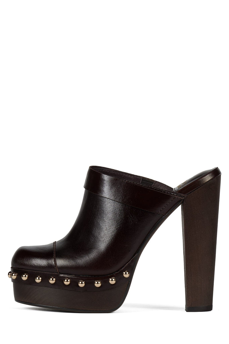 CONFIDENT Jeffrey Campbell Platform Mule with Stud Detail