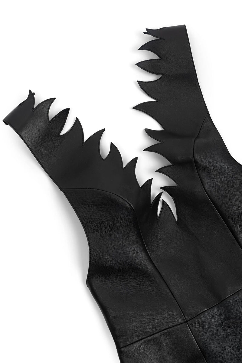 MOTHRA DRESS Jeffrey Campbell Leather Dress