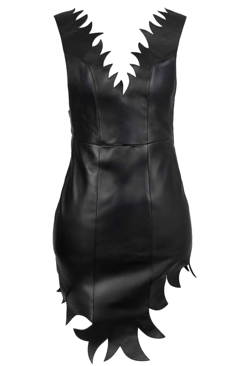 MOTHRA DRESS Jeffrey Campbell Leather Dress